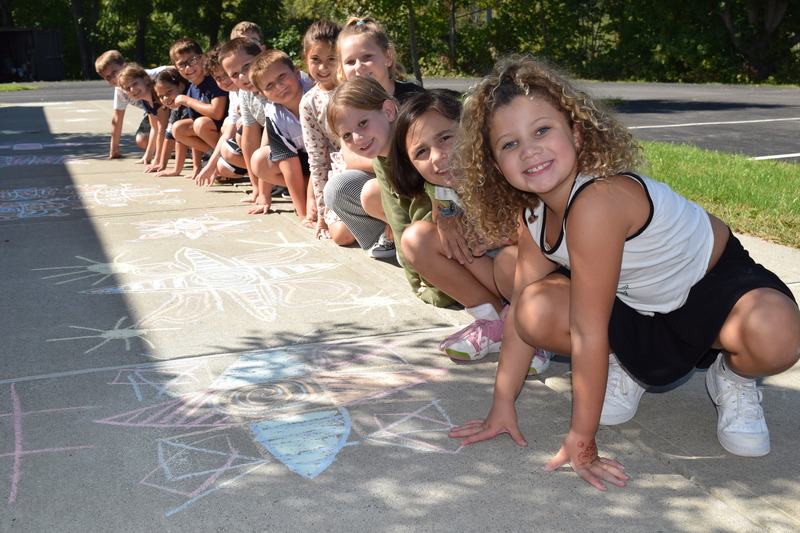 Rangoli Chalk Designs | Edward J. Arthur Elementary School