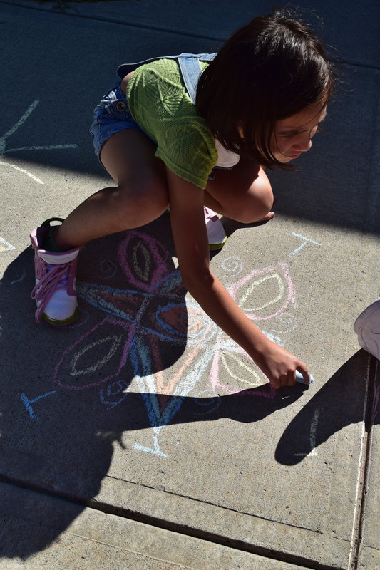 Rangoli Chalk Designs | Edward J. Arthur Elementary School